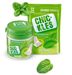 Gama de sabores de chicles sin azúcar en formato grageas - CHIC-KLES