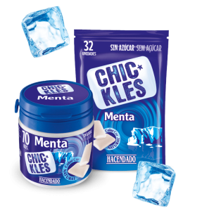 Gama de sabores de chicles sin azúcar en formato grageas - CHIC-KLES